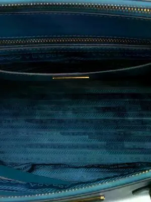 Prada Saffiano Lux Galleria Double Zip Satchel