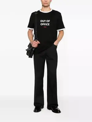 Hugo Ringer Print T-shirt - Black