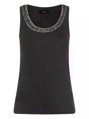 Fabiana Filippi Sequin-collar Tank Top