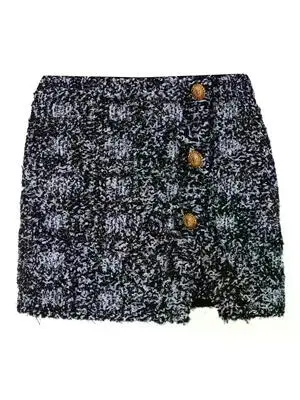 Balmain Frayed Mini Skirt