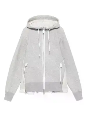 Sacai Paneled Sweatshirts Hoodies For Women