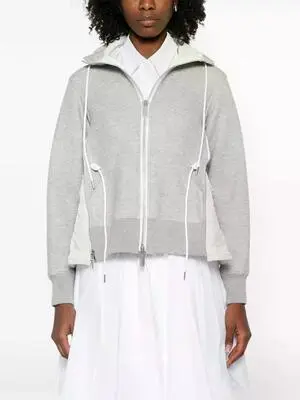 Sacai Panelled Hoodie - Grey