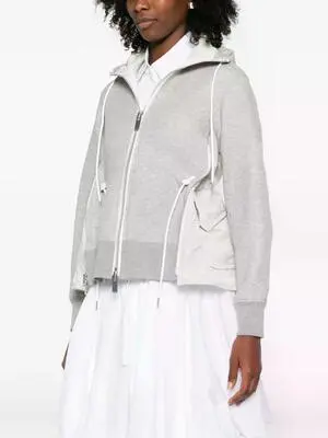 Sacai Panelled Hoodie - Grey