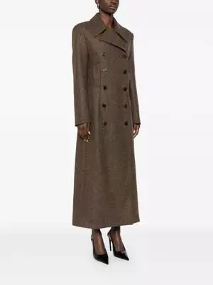 THE NINA STUDIO Double-breasted Check Coat