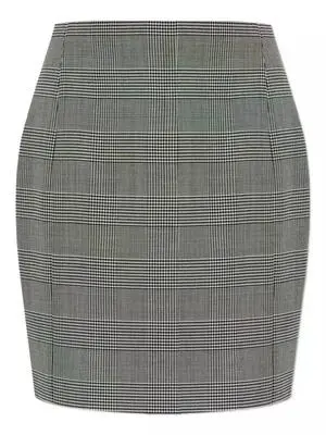 Balmain Checked Mini Skirt