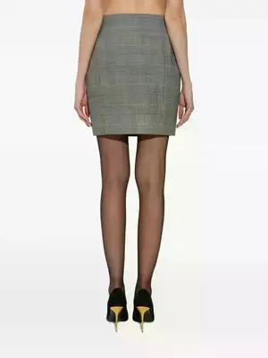 Balmain Checked Mini Skirt