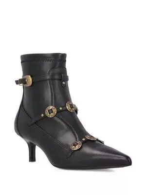 Pinko Strappy Jeweled Ankle Boots