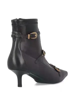 Pinko Strappy Jeweled Ankle Boots