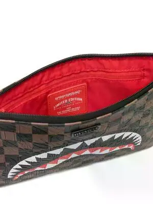 SPRAYGROUND Chessboard Shark Clutch