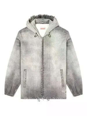 DIESEL® D-wynny Jogg Hooded Jacket - Grey