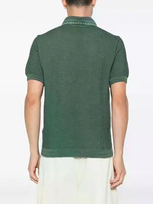 Etro Buttoned Pique Polo Shirt - Green