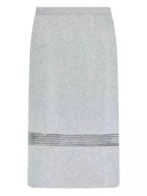 Fabiana Filippi Sequins-embellished Pencil Midi Skirt - Grey