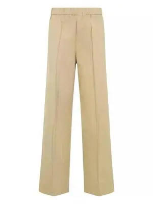 JIL SANDER Elastic-waist Trousers - Neutrals
