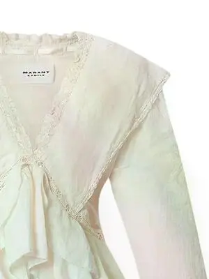 MARANT ETOILE Damienne Lace Blouse - Neutrals