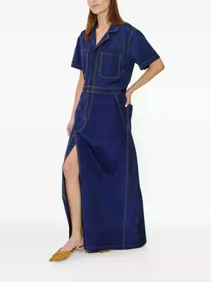 Rosie Assoulin Janitoress Ridged Split Dress
