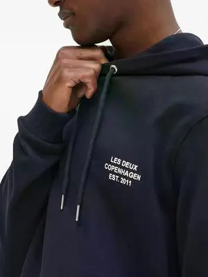 LES DEUX Logo Hooded Sweatshirt