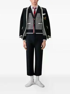 Thom Browne Striped V-neck Cardigan