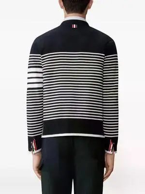 Thom Browne Striped V-neck Cardigan