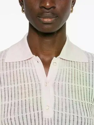 Max Mara Ribbed Knit Polo Shirt