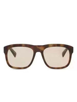 Saint Laurent Rectangle-frame Sunglasses - Brown