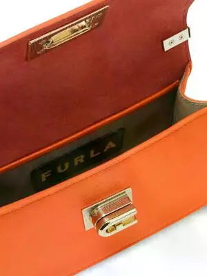 Furla Mini 1927 Leather Crossbody Bag - Orange