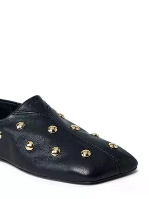 Chloé Rita Studded Slip-on Ballet Flats - Black