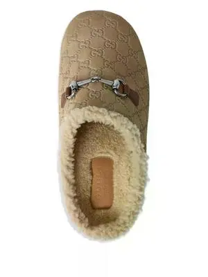 Gucci Interlocking-g Horsebit Slippers