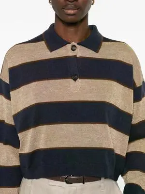 Brunello Cucinelli Half-button Polo Top