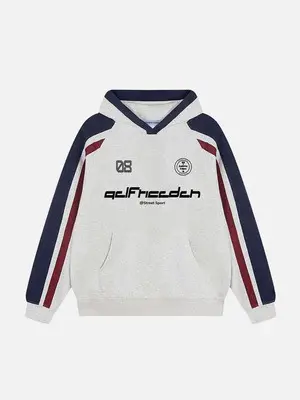 AELFRIC EDEN Color Blocked Striped Hoodie