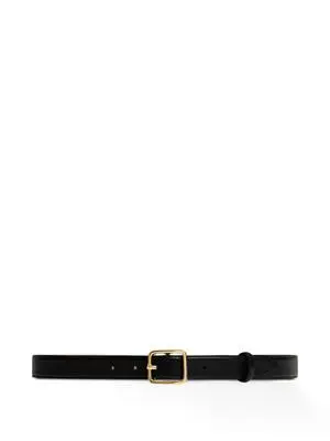 FURSAC Square-buckle Leather Belt - Black