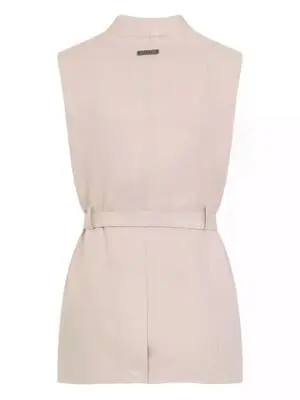 Peserico Belt-detailed Waistcoat - Neutrals