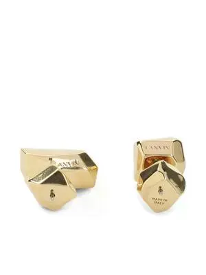 LANVIN Cubic Shape Stud Earrings