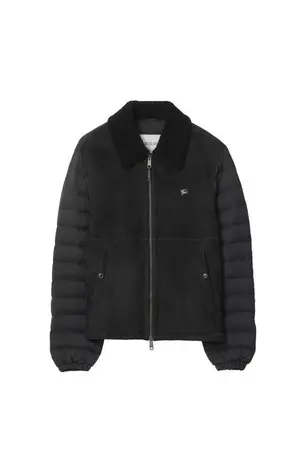 Burberry Shearling Nylon Puffer Jacket