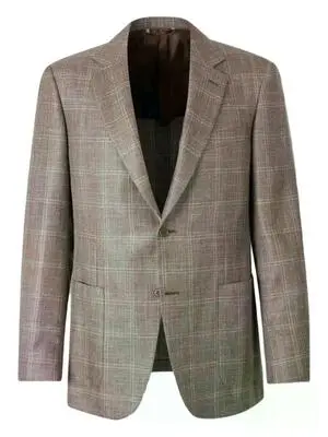 Canali Check-pattern Single-breasted Blazer