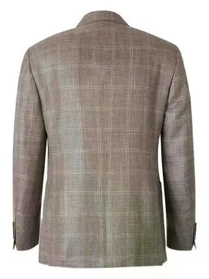Canali Check-pattern Single-breasted Blazer