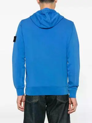 Stone Island Logo-patch Hoodie - Blue