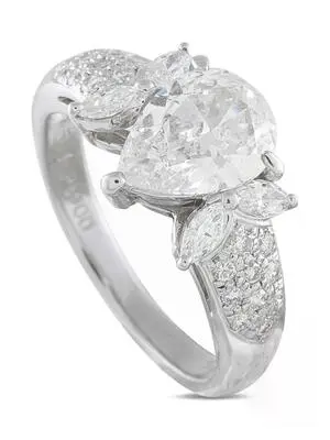 LB EXCLUSIVE Diamond And Platinum Ring - Silver