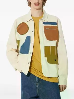MARKET Patchwork Zip Jacket - Neutrals