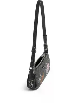 Zadig&Voltaire X Humberto Cruz Monogram Shoulder Bag - Grey