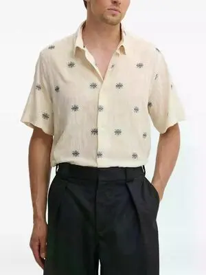 LES DEUX Patterned Short-sleeved Shirt