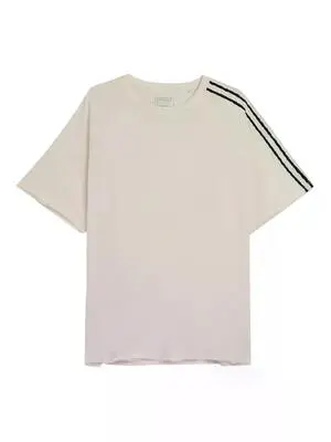 Y3 Raw-edge 3-stripes T-shirt - Neutrals