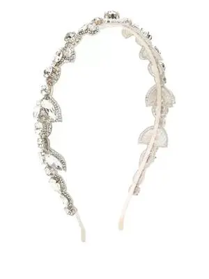 JENNIFER BEHR Crystal-embellished Hair Band - Silver