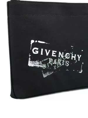 Givenchy Logo-print Clutch - Black