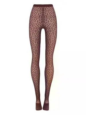 Wolford Dots Tights - Brown