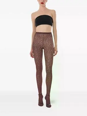 Wolford Dots Tights - Brown