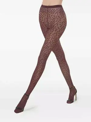 Wolford Dots Tights - Brown