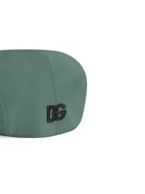 Dolce & Gabbana Logo Embroidery Beret - Green