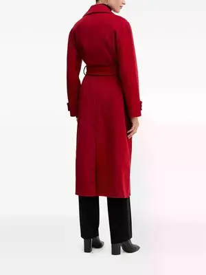 PEDRO DEL HIERRO Belted Double-breasted Coat - Red