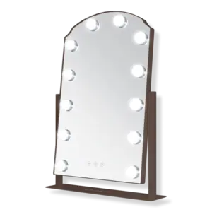 ZADRO Scalloped Edge Hollywood Led Vanity Mirror - Chocolate