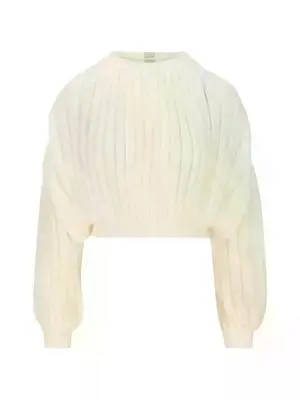 Loewe Balloon-sleeve Sweater - Neutrals